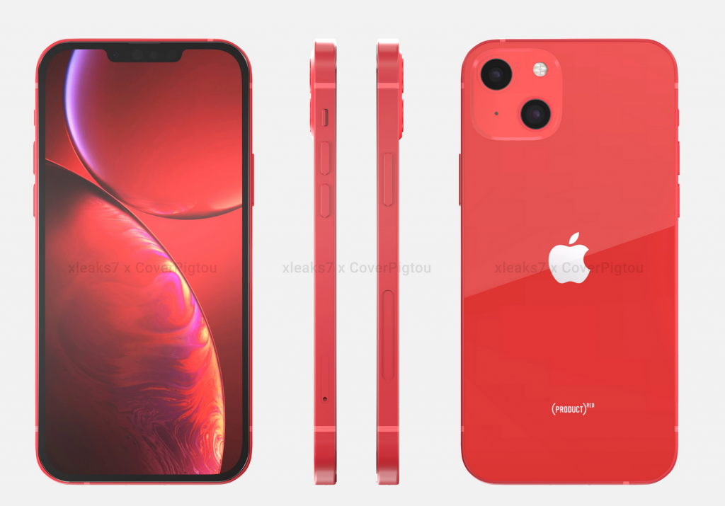 iPhone 13 (Product Red): primi rendering dello smartphone di Apple