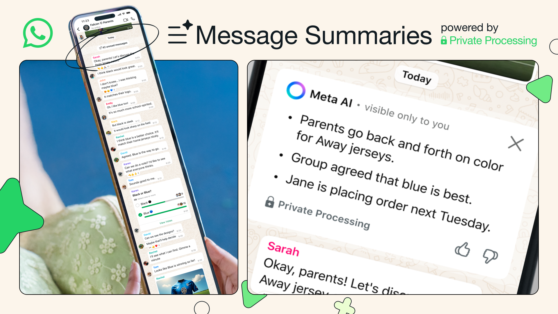WhatsApp introduce Message Summaries